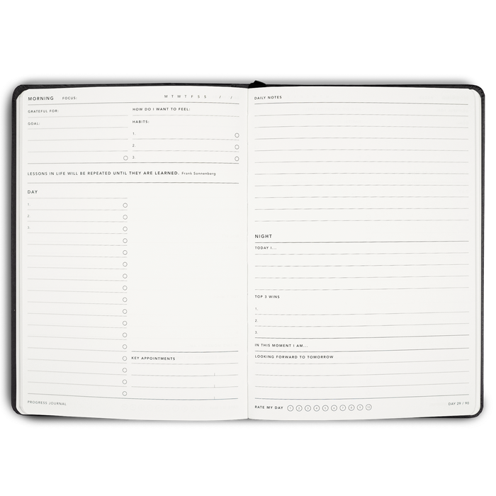 90 Day Progress Journal | Free Shipping Australia-wide